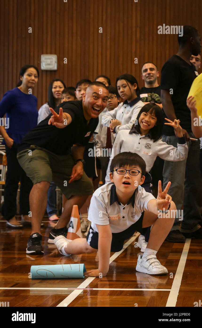 HONG KONG (April 10, 2017) U.S. Navy Lt. Cdr. Aaron Carlton, navy ...