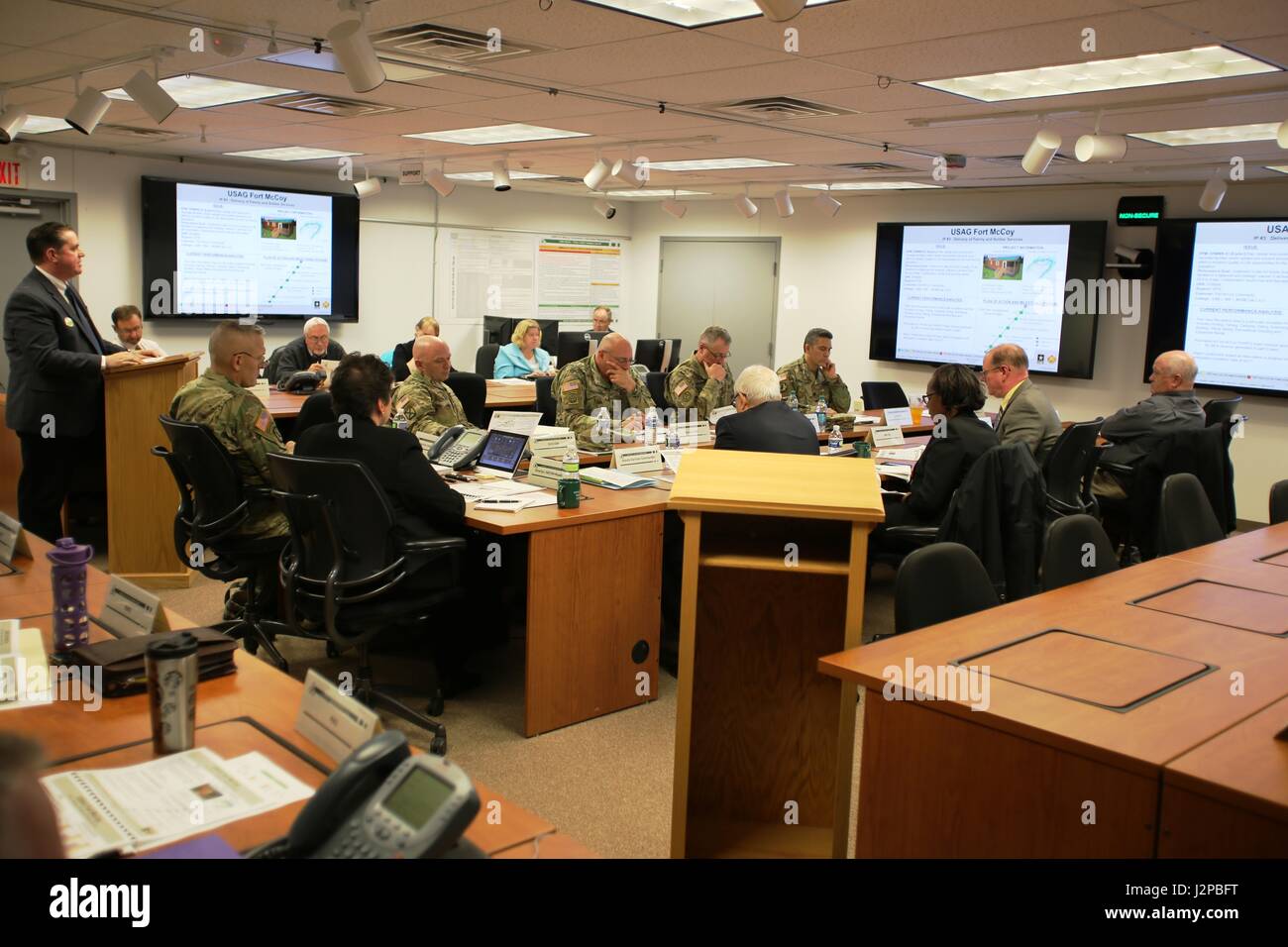 Workforce members participate in the Installation Planning Board ...