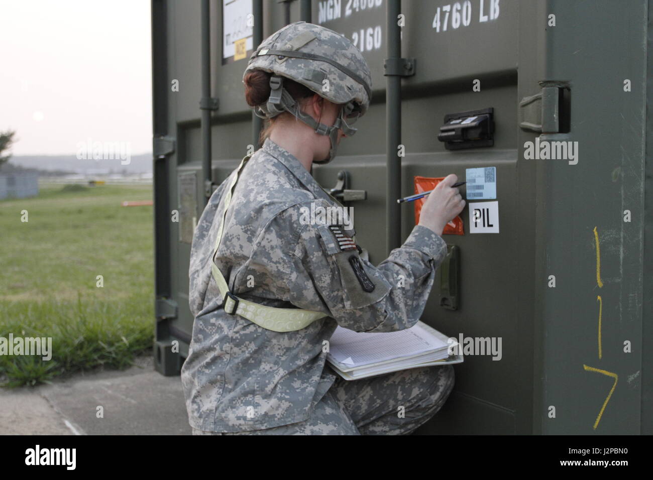Service members conduct combined joint logistics over the shore ...
