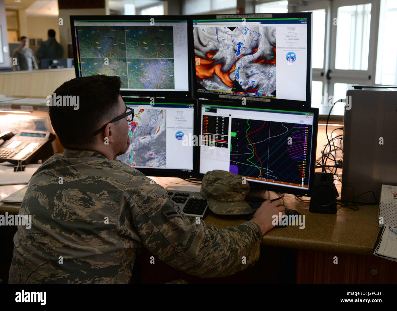 Airman Connor McDonald, 5th Operations Support Squadron weather ...