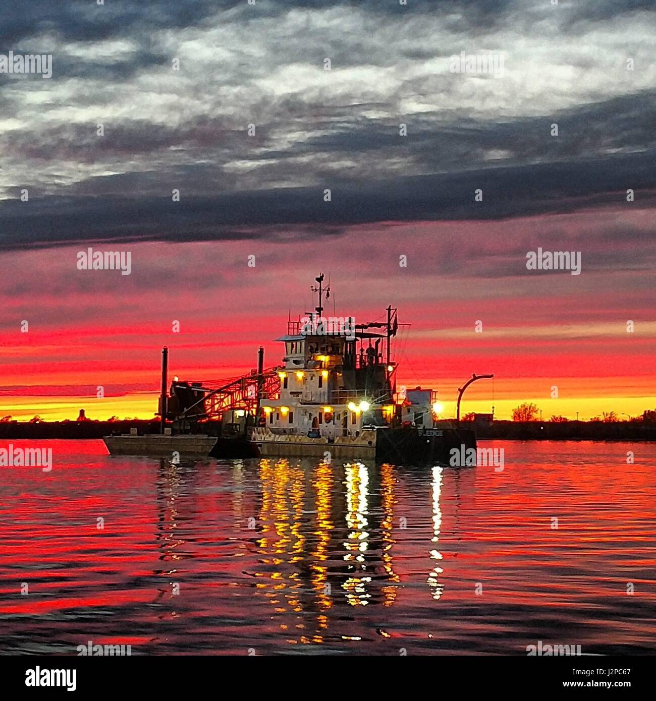 The crew of the Coast Guard Cutter Sledge, a 75-foot River Buoy Tender ...