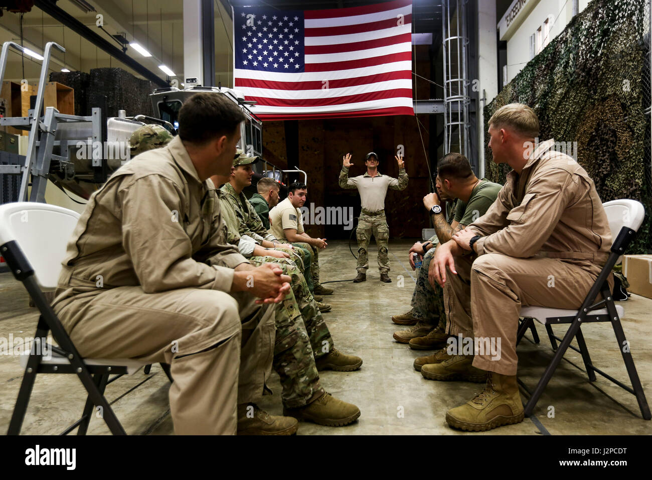 U.S. Special Operations Forces personnel take part in a military ...