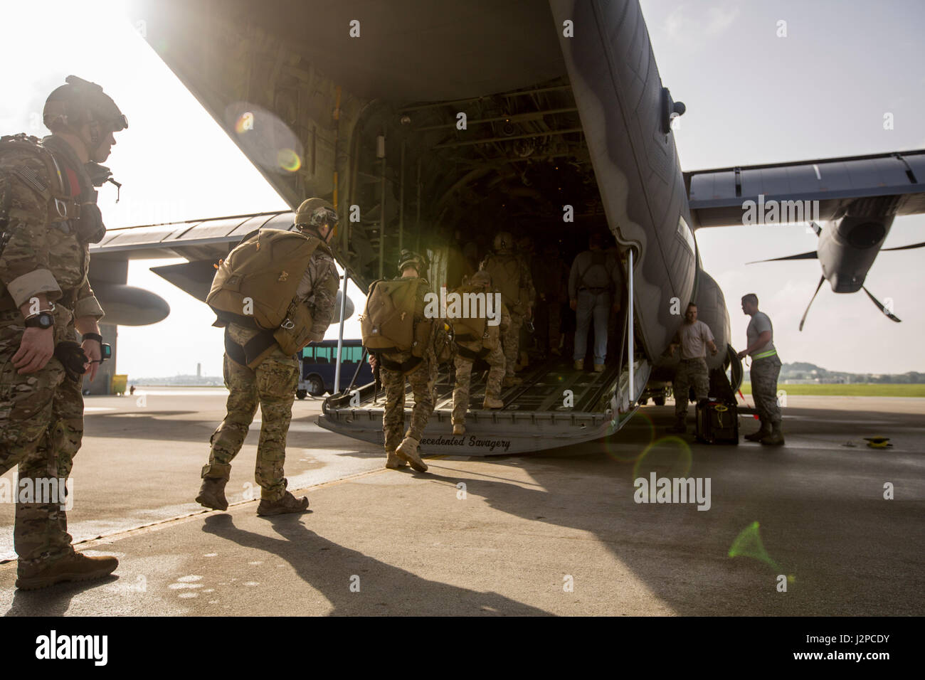 U.S. Special Operations Forces personnel take part in a military ...