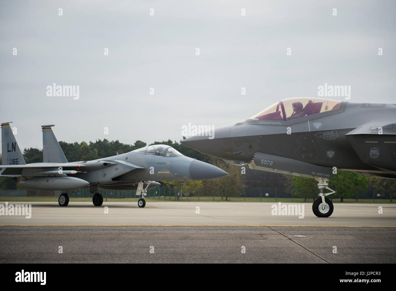 An F-35A Lightning II from the 34th Fighter Squadron at Hill Air Force ...