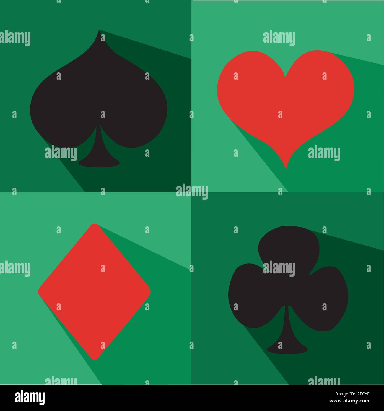 Vector Playing Card Suit Icon Symbol Set Stock Vector Image & Art - Alamy