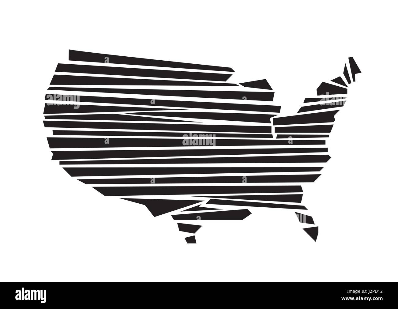USA map vector illustration Stock Vector Image & Art - Alamy