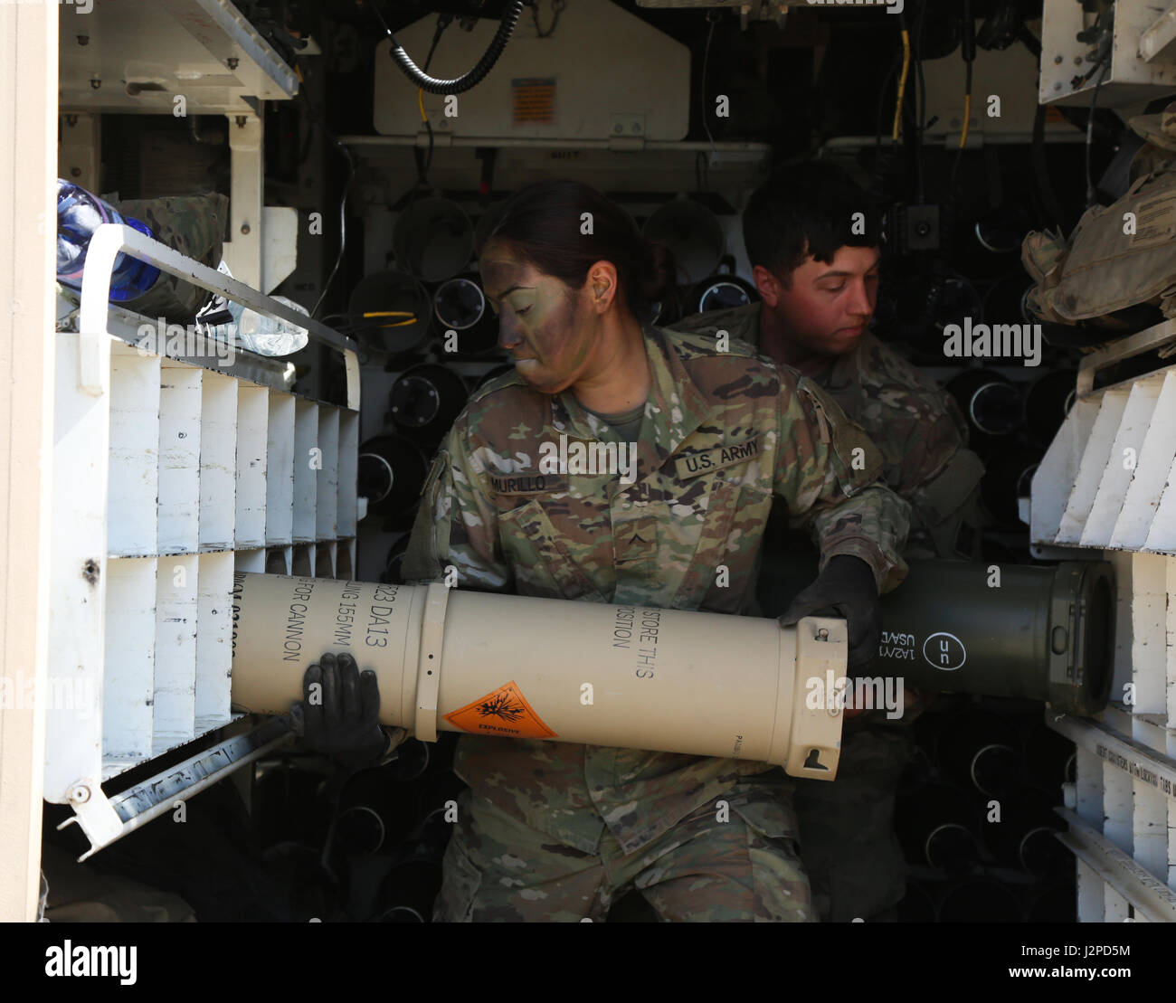 U.S. Soldiers of 3rd Battalion, 29th Field Artillery Regiment transfer ...