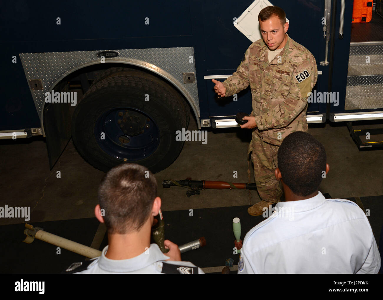 U.S. Air Force Senior Airman Adrian McCoy, 20th Civil Engineer Squadron ...