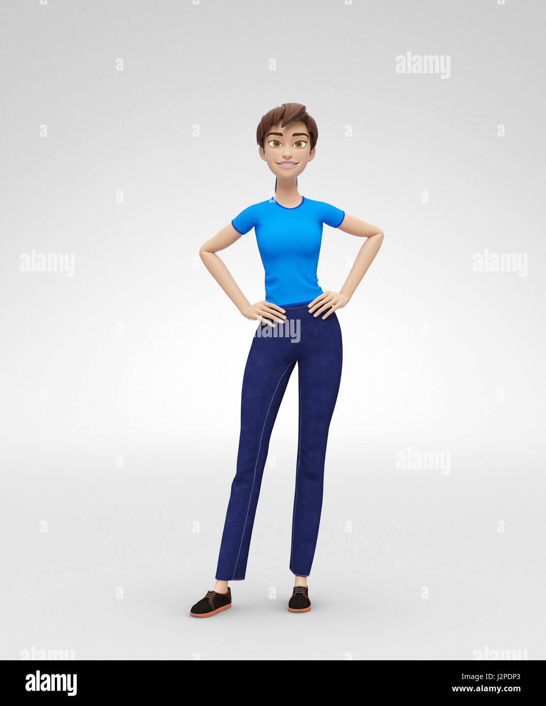 Blue kind character in hi-res stock photography and images - Alamy