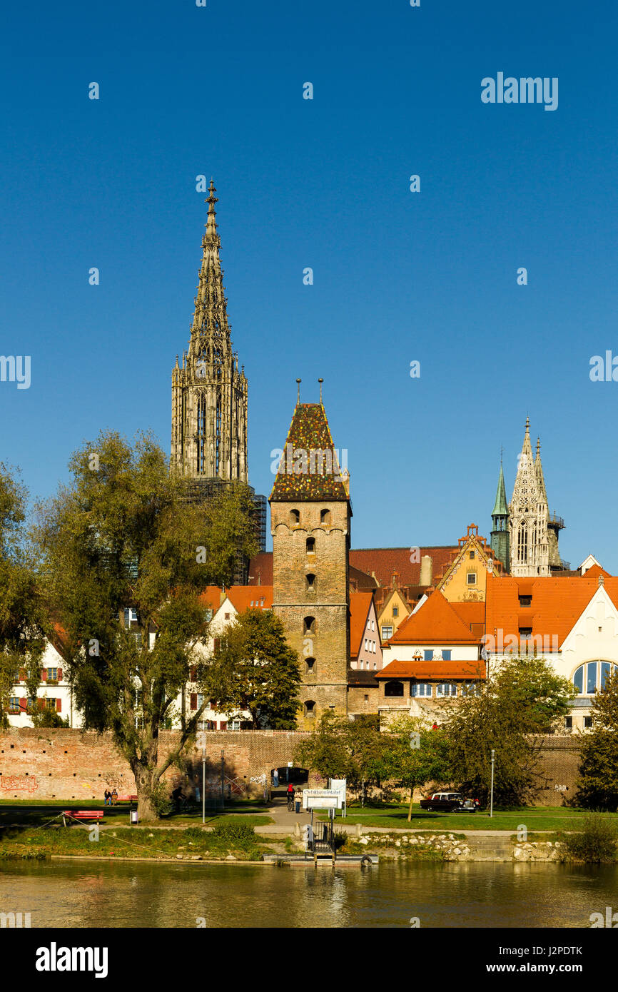 Ulm on the River Danube, Baden-Württemberg, Germany Stock Photo - Alamy