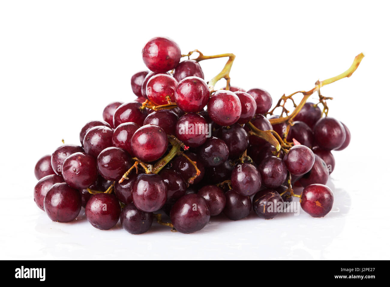 Bunch of red grapes Stock Photo - Alamy
