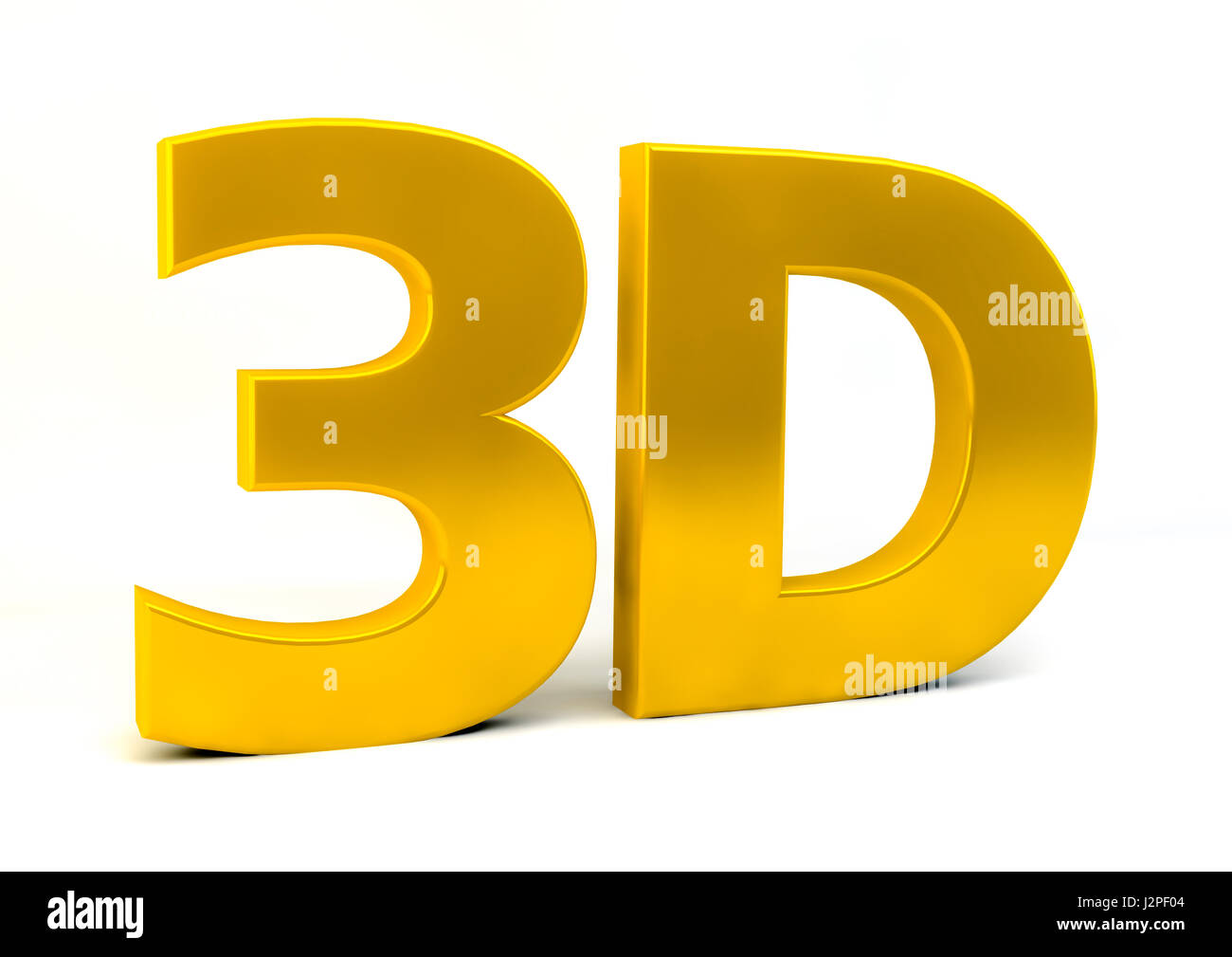 3D logo isolated on white background. 3d word Stock Photo - Alamy
