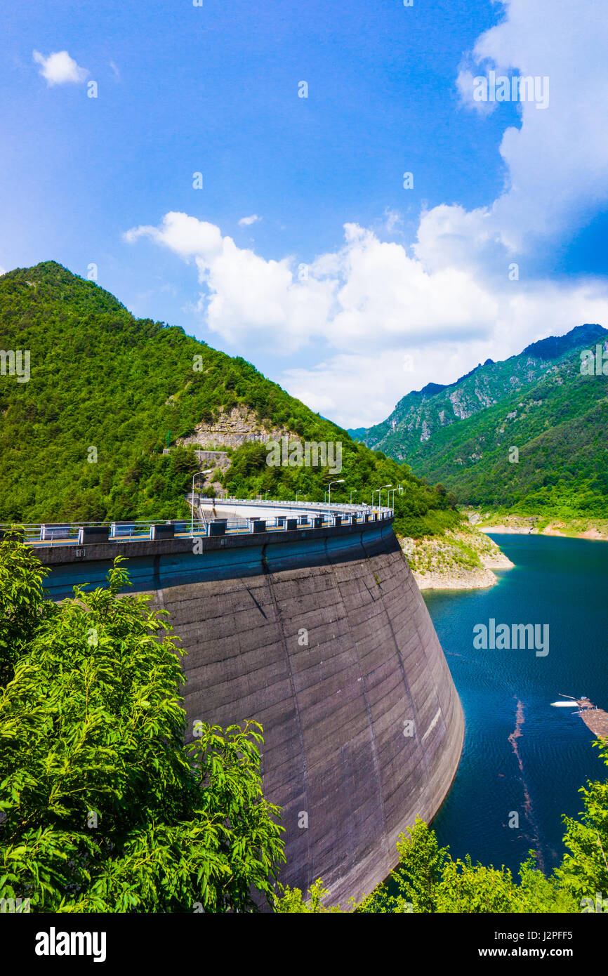 Big dam. Dam in the Mountains Stock Photo - Alamy