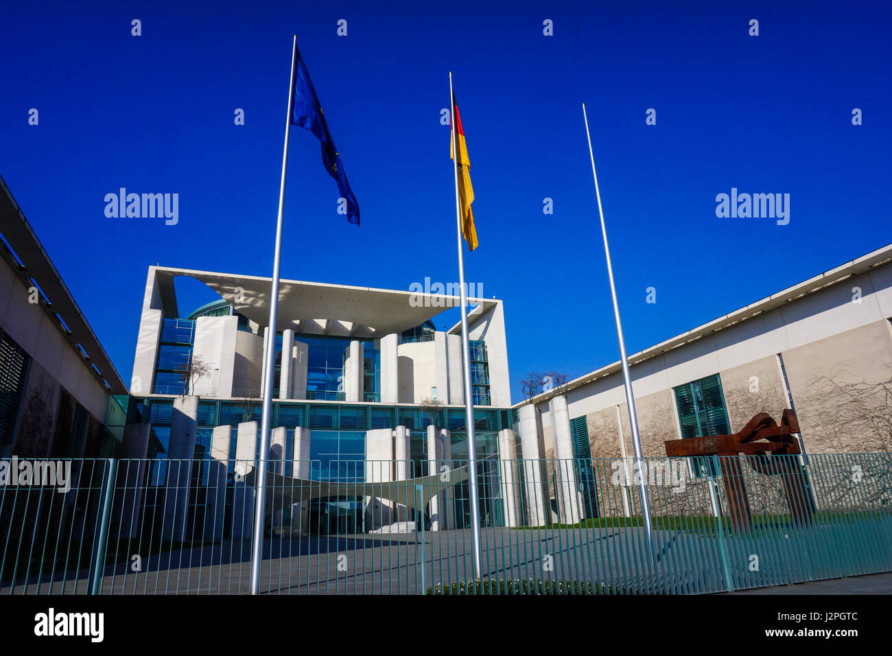BERLIN, GERMANY - MARCH 18, 2015: German Chancellery (Bundeskanzleramt ...