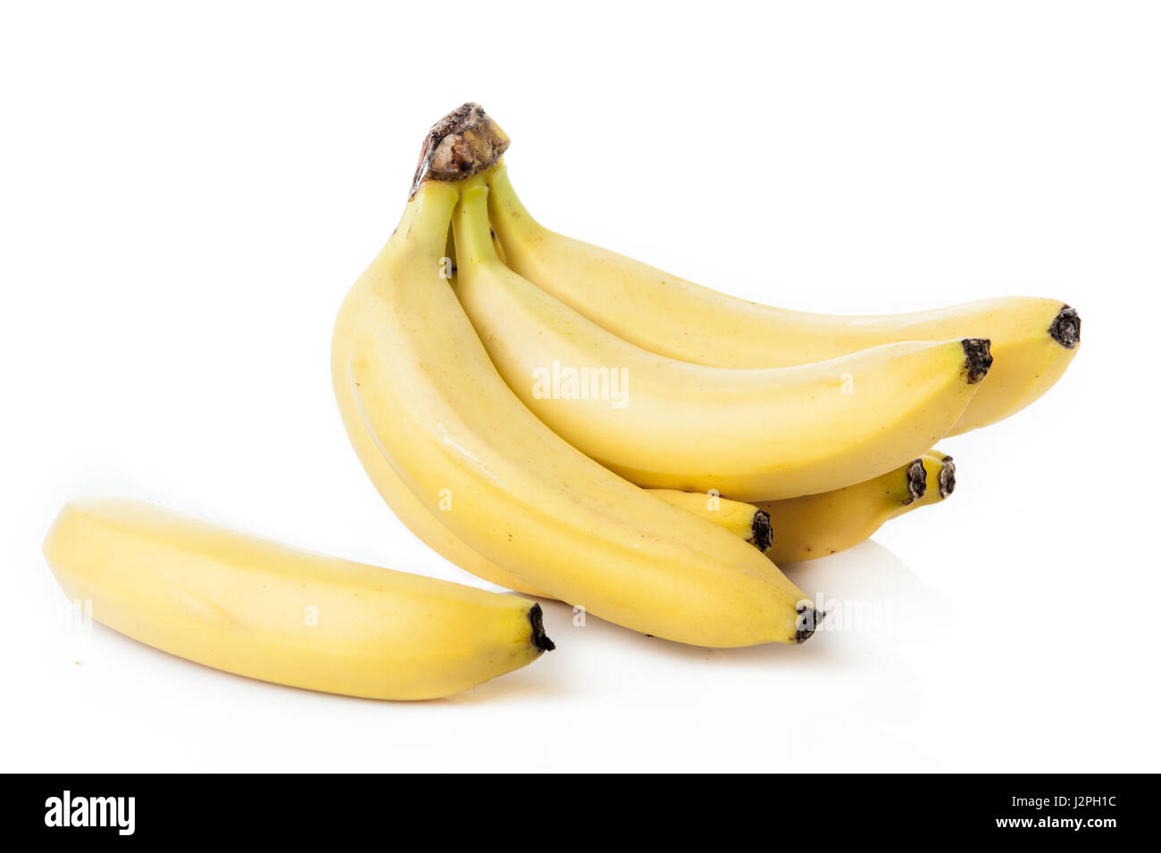 Bunch of bananas isolated on white background Stock Photo - Alamy
