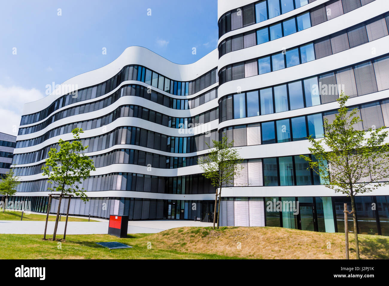 exterior of a modern office building. Modern building facade Stock ...