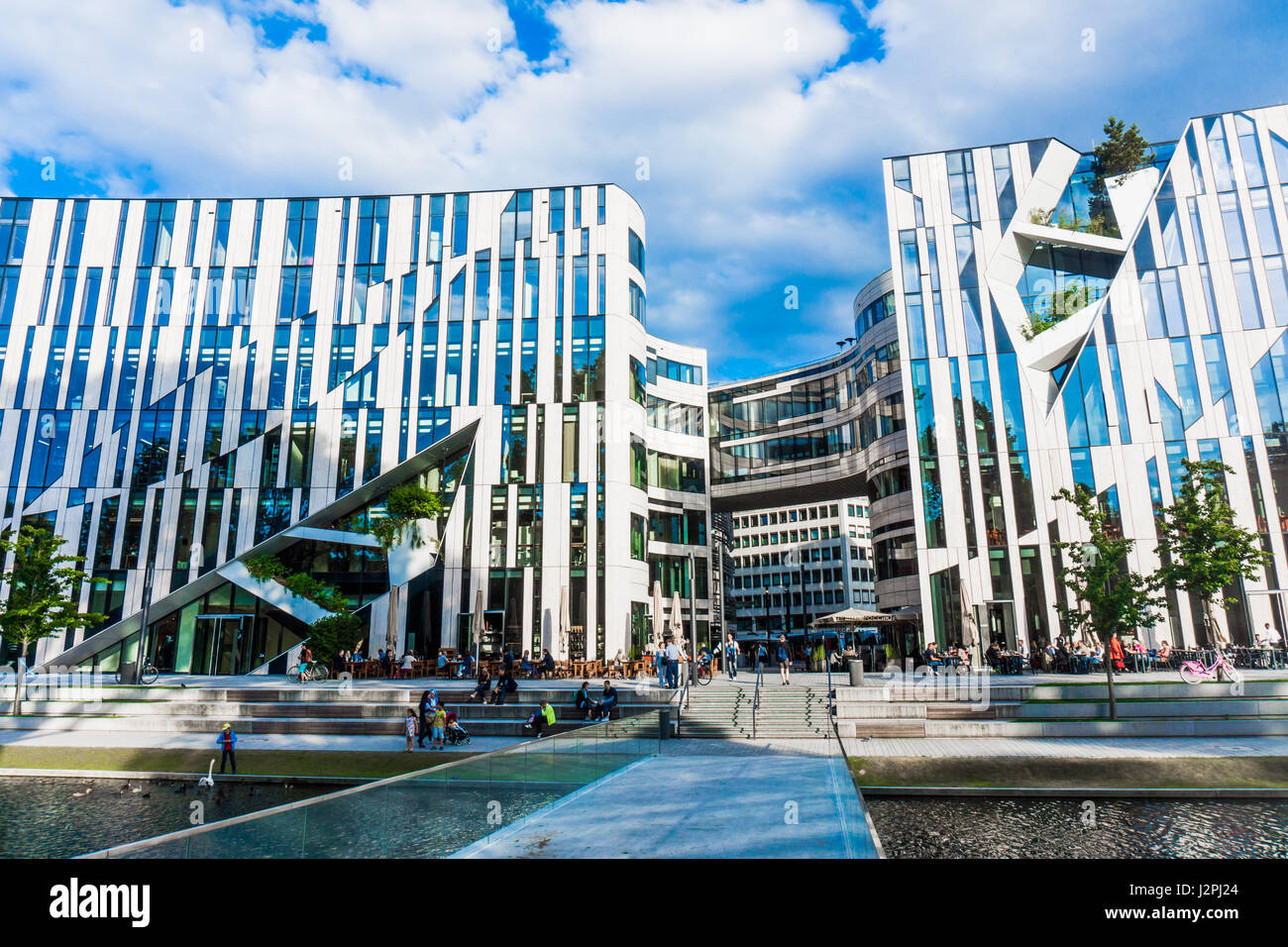 DUSSELDORF, GERMANY - JUNE 14, 2015: View of the Ko - Bogen. The Ko ...