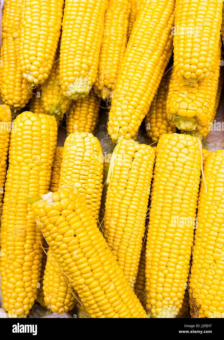 fresh corn. yellow corn background Stock Photo - Alamy