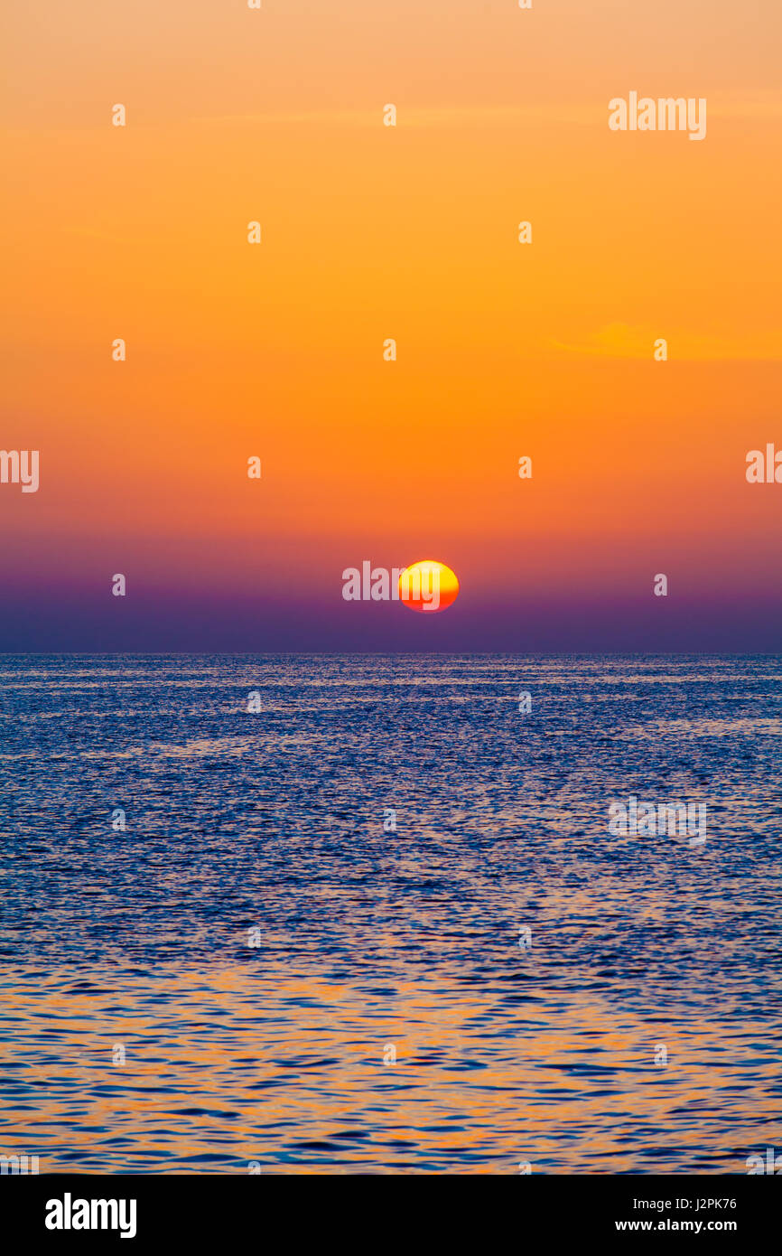 sunrise in the sea. beauty landscape. Wonderful sunrise Stock Photo - Alamy