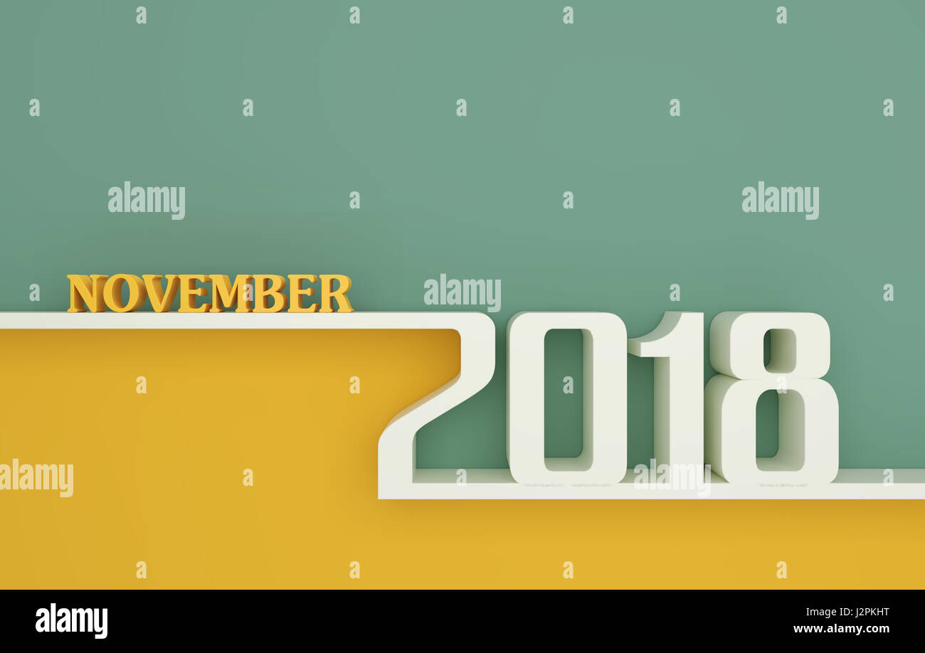 2018 calendar hi-res stock photography and images - Alamy