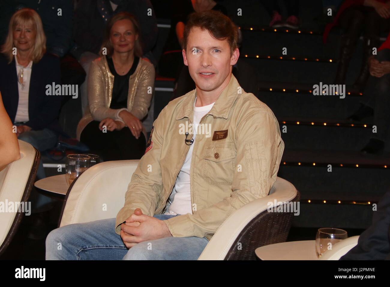 Markus Lanz ZDF Talkshow taping at Studio Stahltwiete. Show 2 Featuring ...