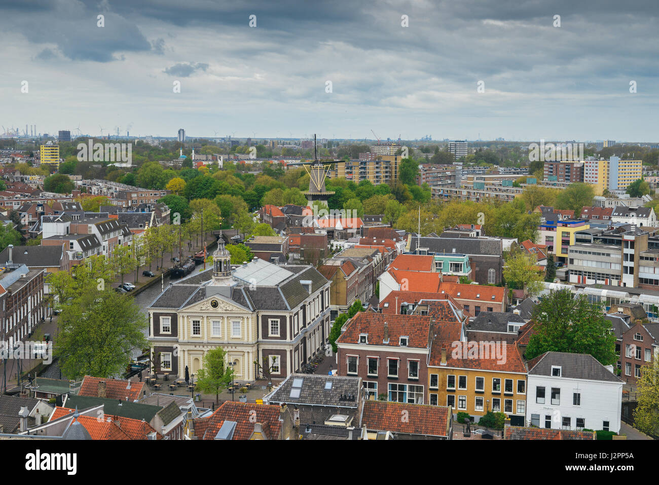 Schiedam, Netherlands aerial view Stock Photo - Alamy