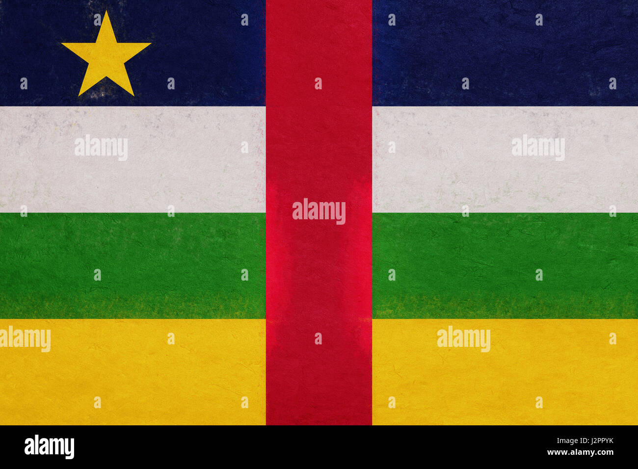Illustration of the national flag of Central African Republic with a ...