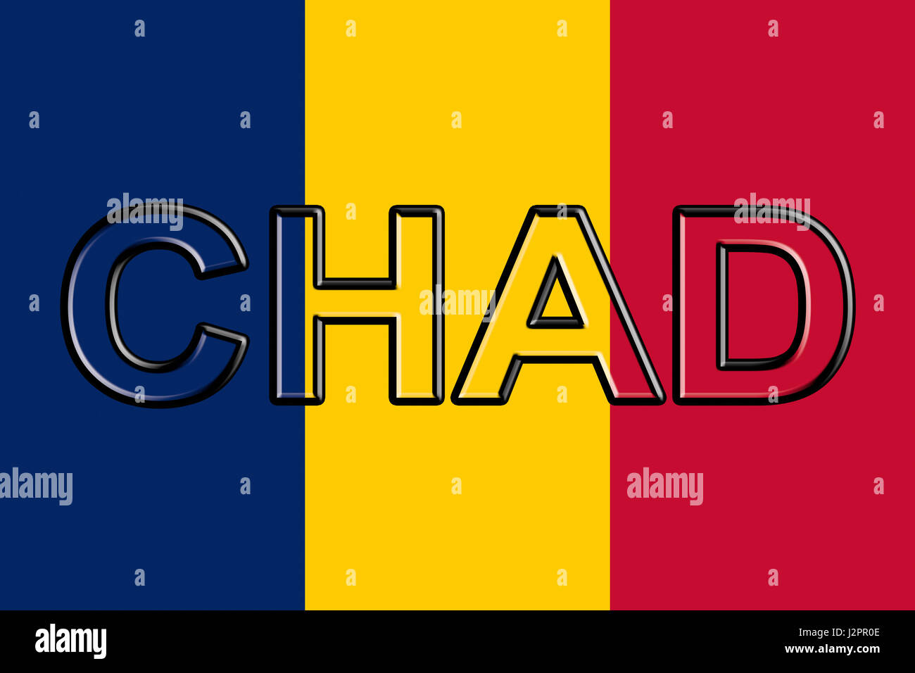 Chadian flag hi-res stock photography and images - Alamy