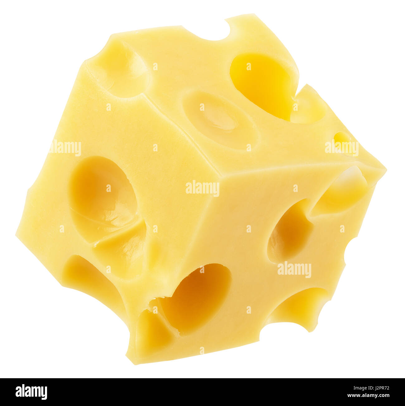 cheese cube slices isolated on a white background Stock Photo - Alamy