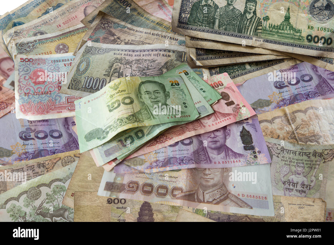 International Currency, Asian Bank Note Stock Photo - Alamy