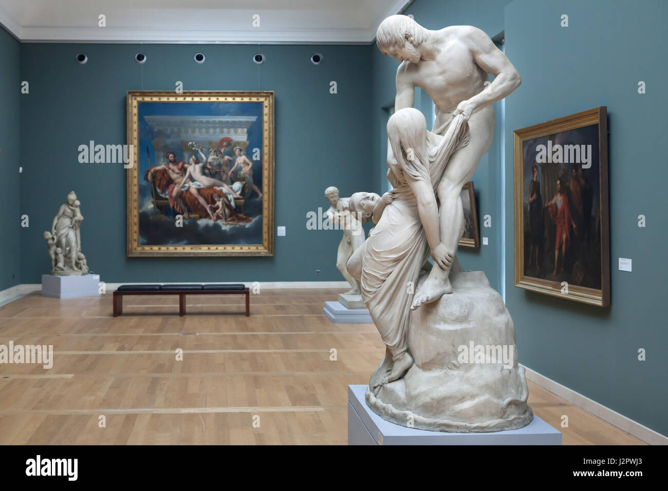 Plaster cast statue 'Deluge' by Dutch Neoclassical sculptor Mathieu ...