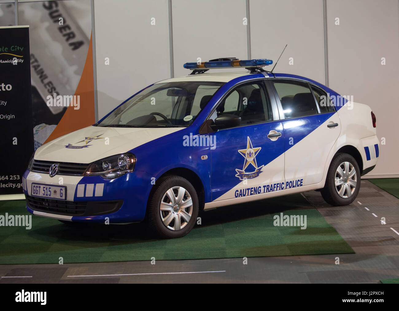 JOHANNESBURG, SOUTH AFRICA - APRIL 2017 Gauteng Traffic Police vehicle ...