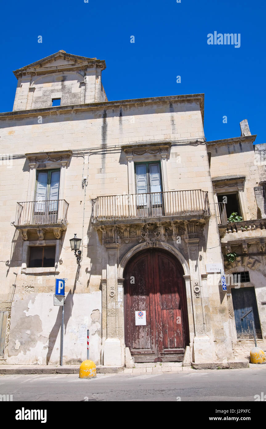 Historical palace. Maglie. Puglia. Italy Stock Photo - Alamy