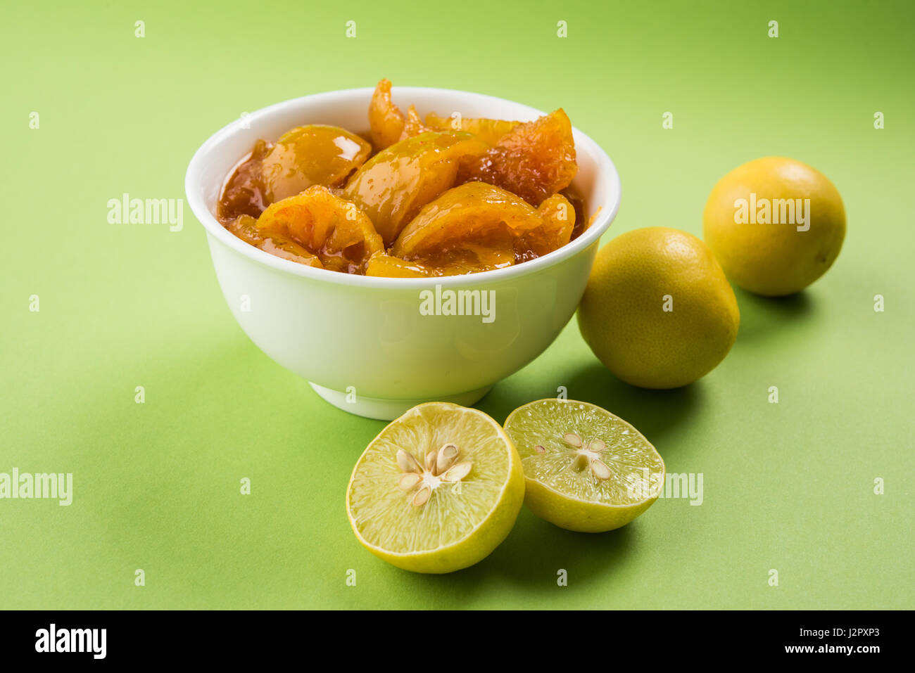 Indian lemon pickle or nimbu ka achar / loncha in hindi Stock Photo - Alamy