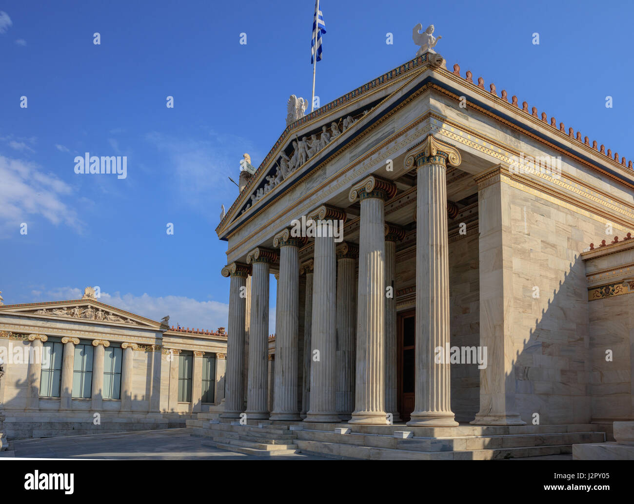 Athens, Greece - Academy building facade Stock Photo - Alamy