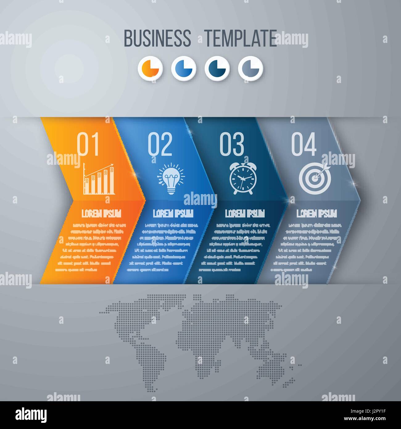 Business project template with arrows Stock Vector Image & Art - Alamy