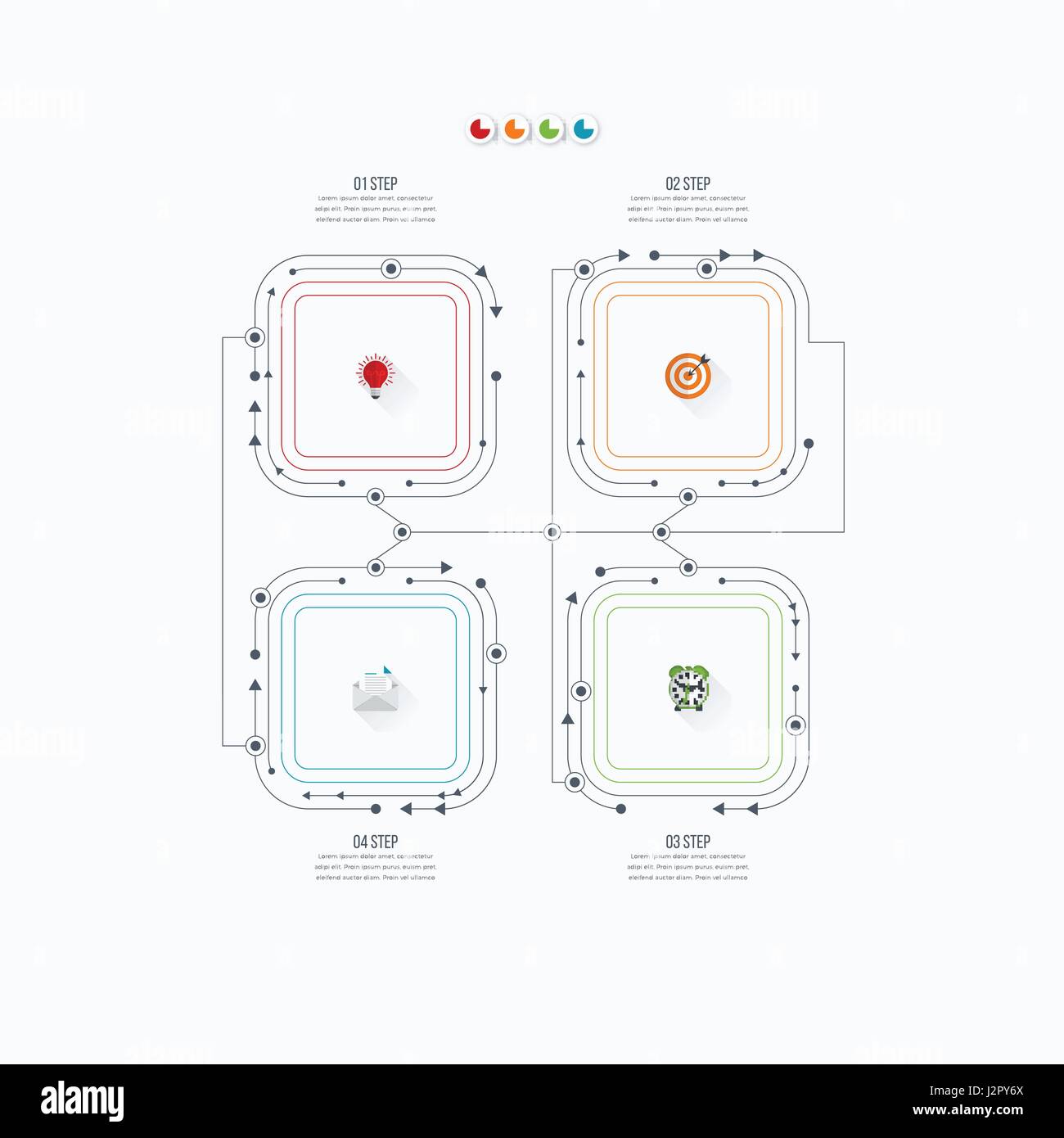Vector abstract square template Cut Out Stock Images & Pictures - Alamy