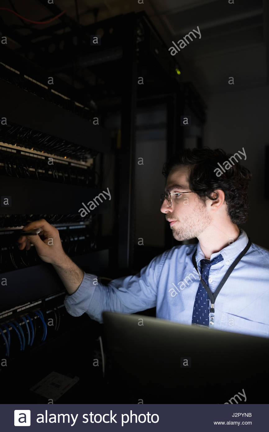 Dark room computer glowing hi-res stock photography and images - Alamy