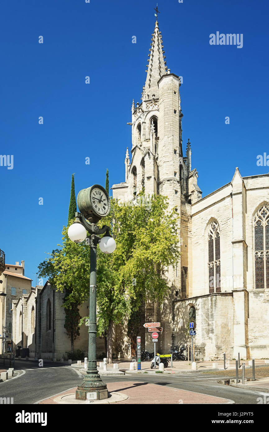 Basilique Saint Pierre in the old town of Avignon, France Stock Photo ...