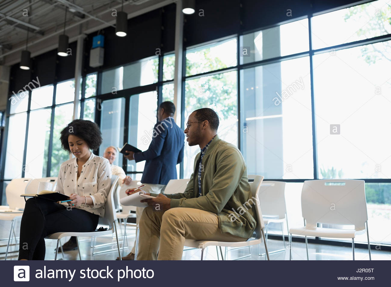 Conference people seating hi-res stock photography and images - Alamy