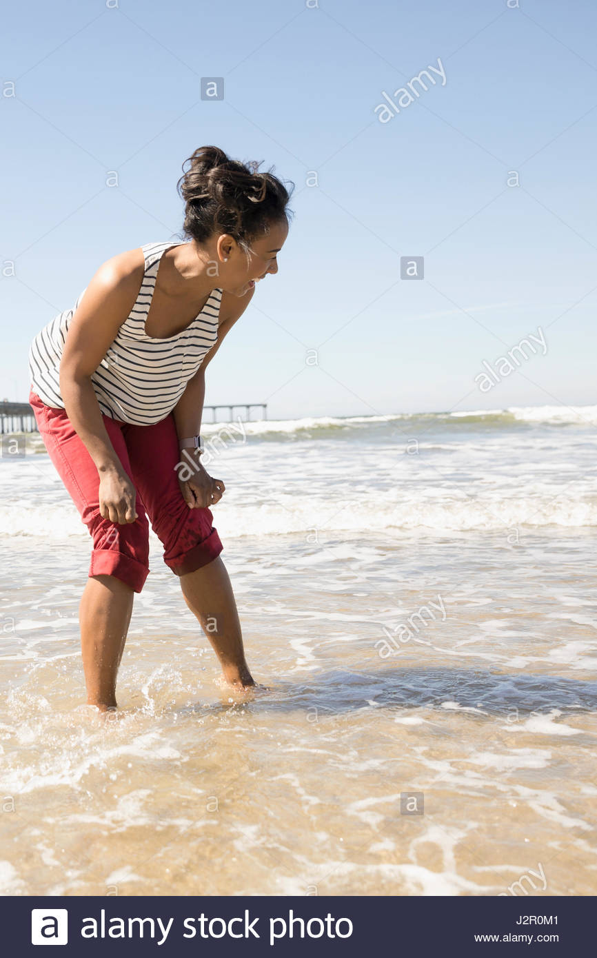 Surf wading hi-res stock photography and images - Alamy