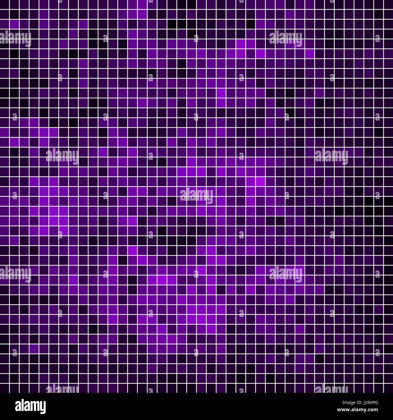 abstract vector square pixel mosaic background - purple and violet ...