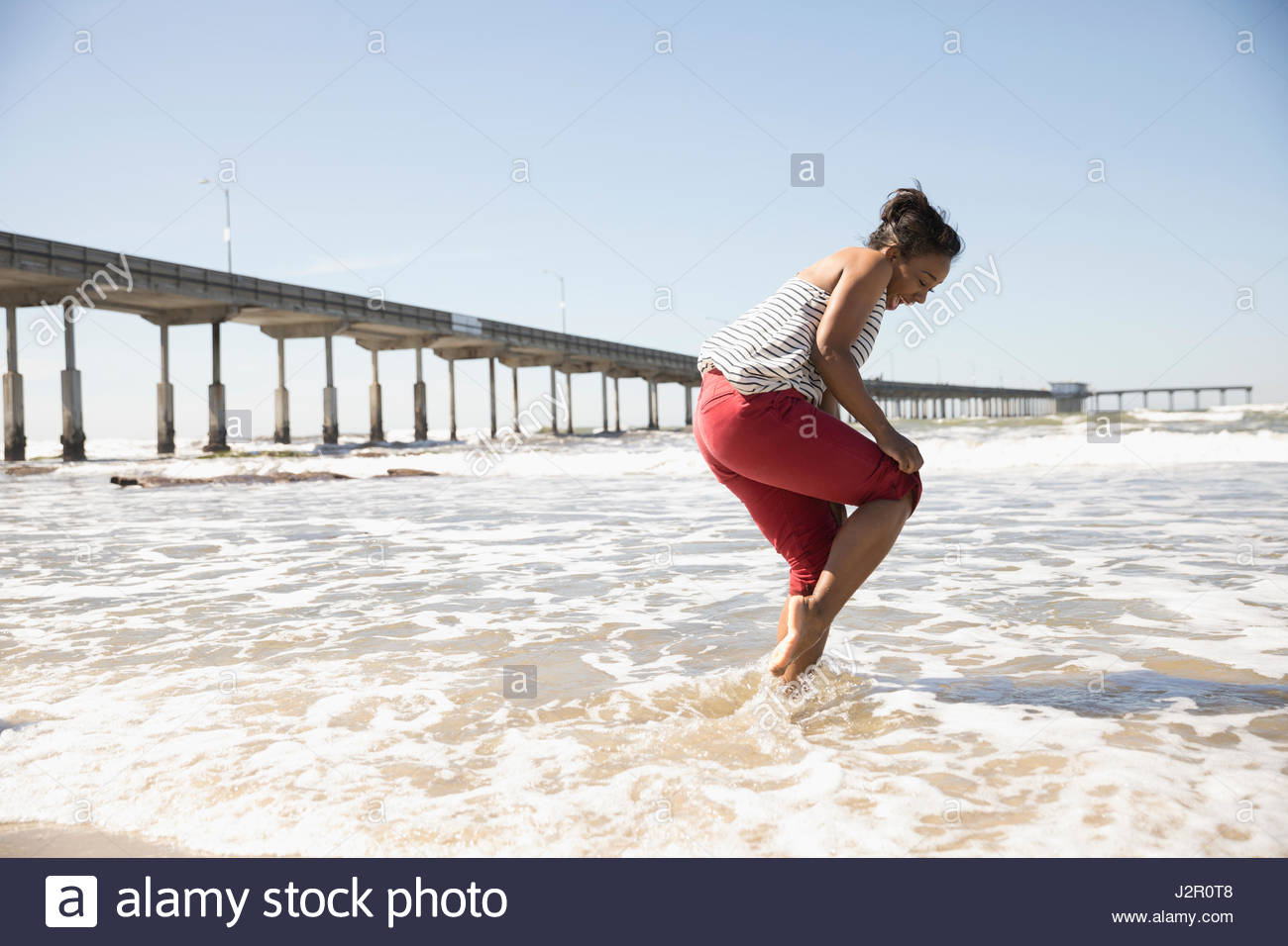 Surf wading hi-res stock photography and images - Alamy