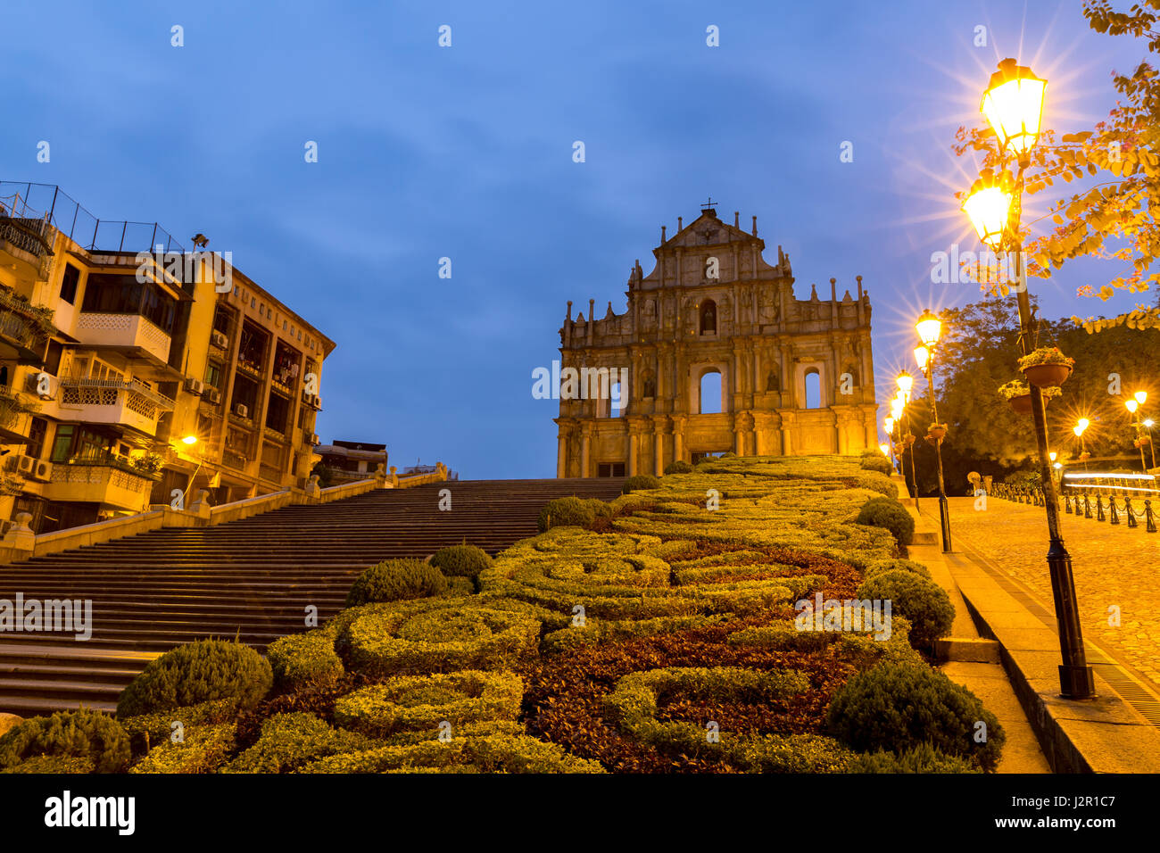 Macau Ruins of St. Paul's. Built from 1602 to 1640, one of Macau's best ...