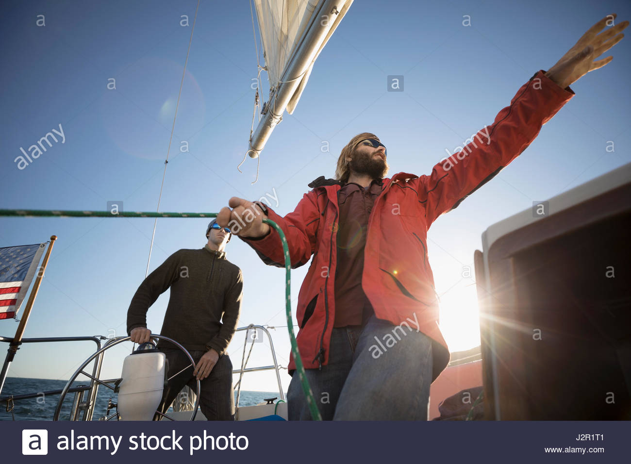 Two men sailing hi-res stock photography and images - Alamy