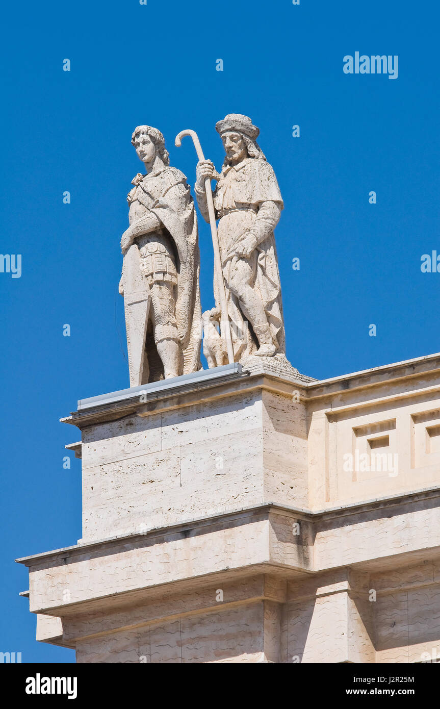 Cathedral of Manfredonia. Puglia. Italy Stock Photo - Alamy