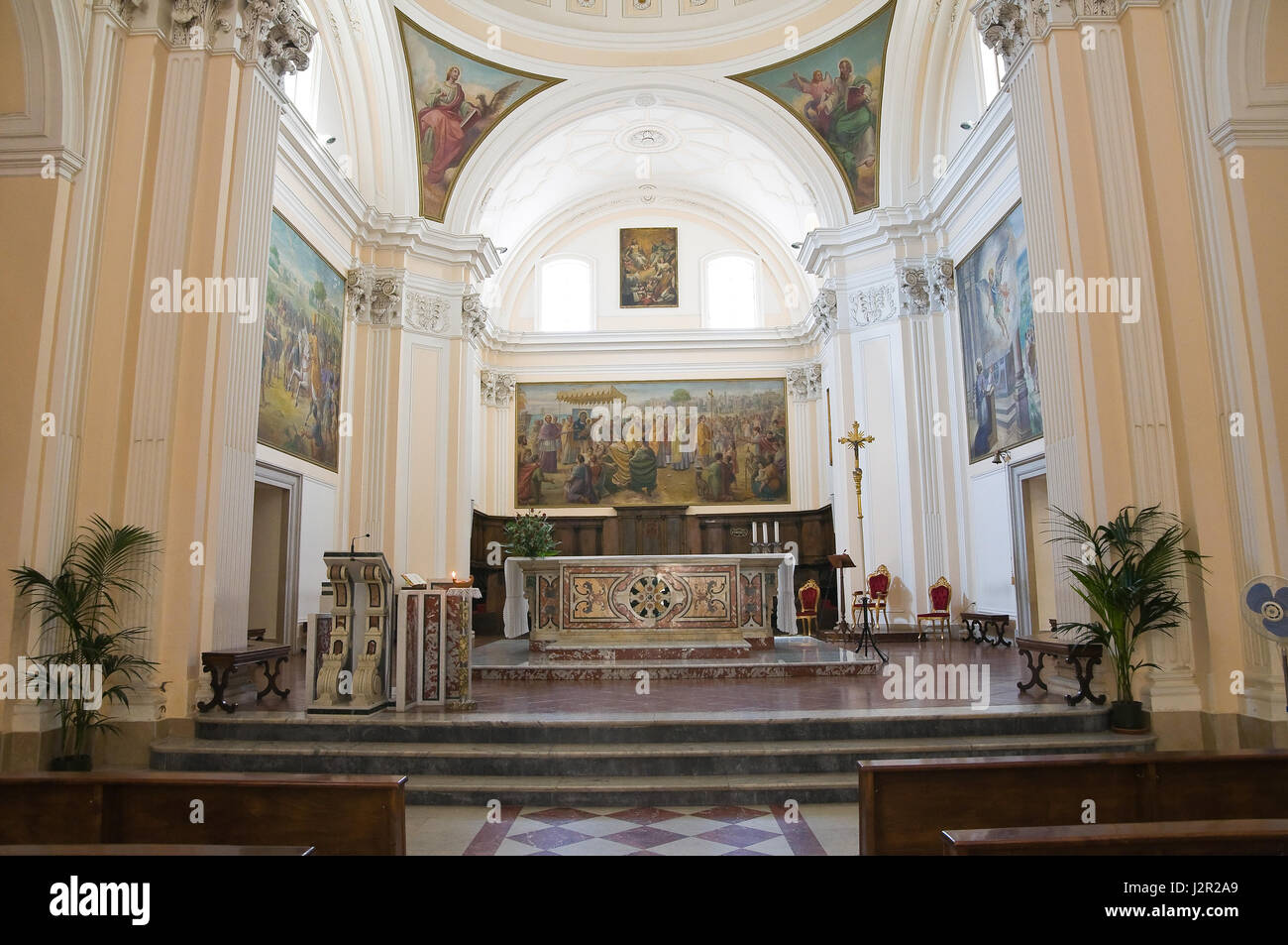 Cathedral of Manfredonia. Puglia. Italy Stock Photo - Alamy