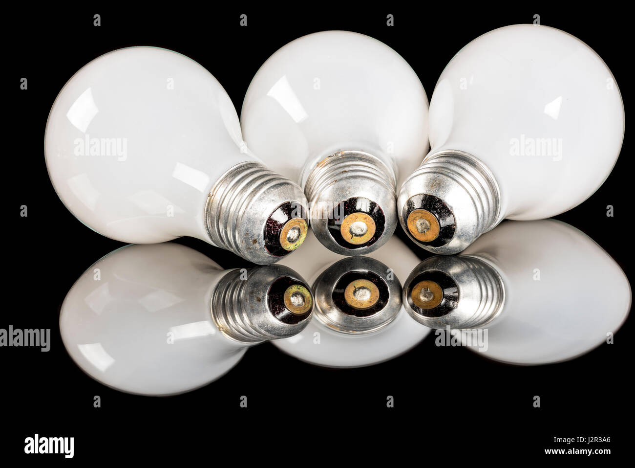 Glass frosted incandescent light bulbs Stock Photo - Alamy