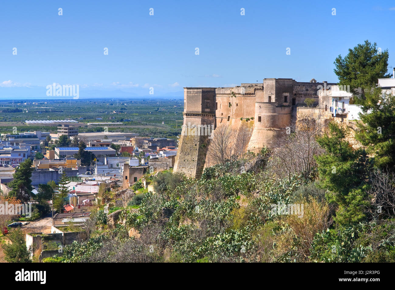 Castle of Massafra. Puglia. Italy Stock Photo - Alamy