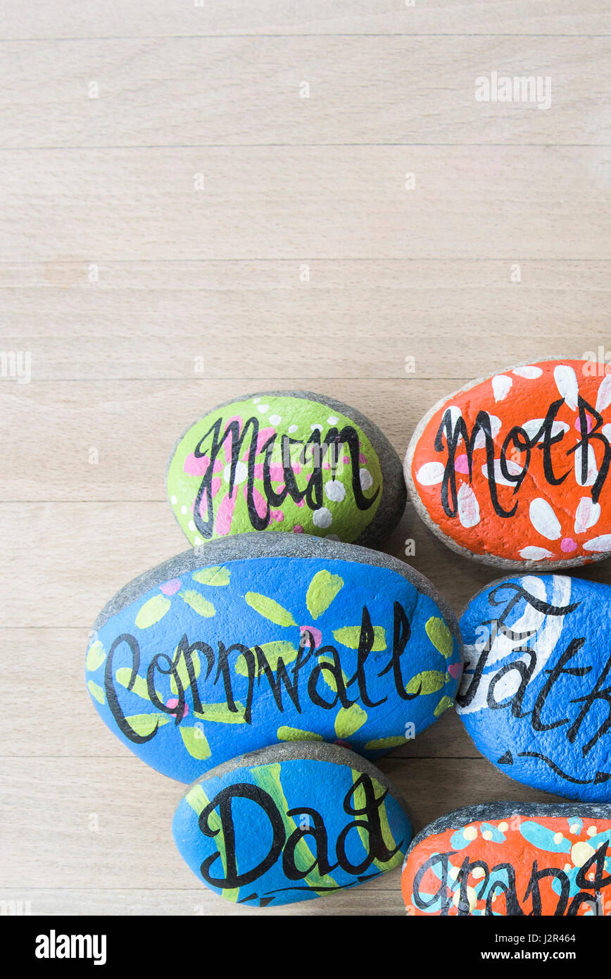 Painted stones hi-res stock photography and images - Alamy